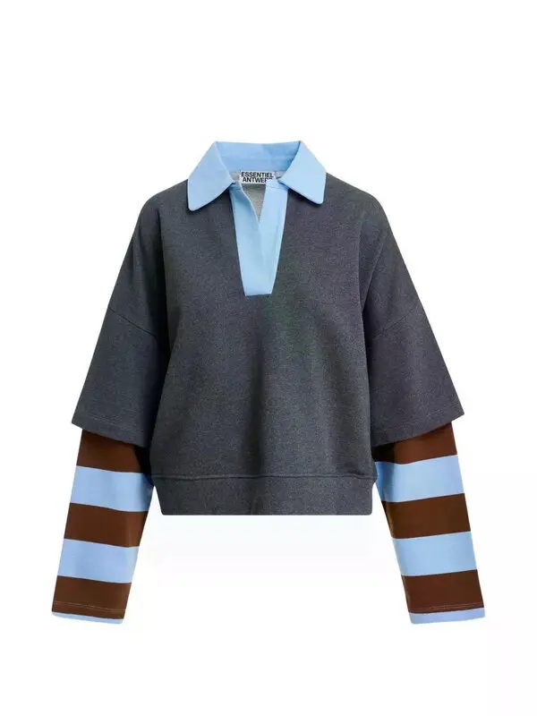 Essentiel Antwerp Kantelou Polo-collar Sweatshirt