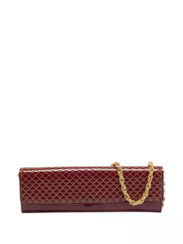 Roberto Cavalli Quilted Chain Clutch Bag
