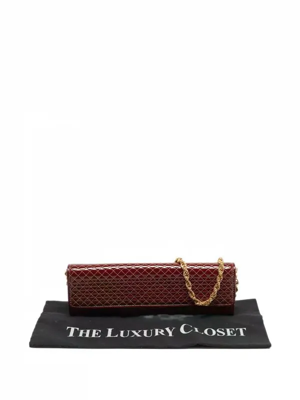 Roberto Cavalli Quilted Chain Clutch Bag