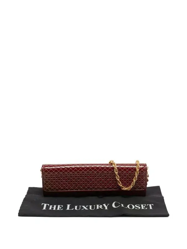 Roberto Cavalli Quilted Chain Clutch Bag