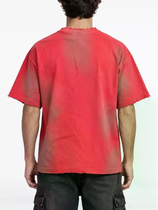 WARMAN Graphic-print Distressed T-shirt