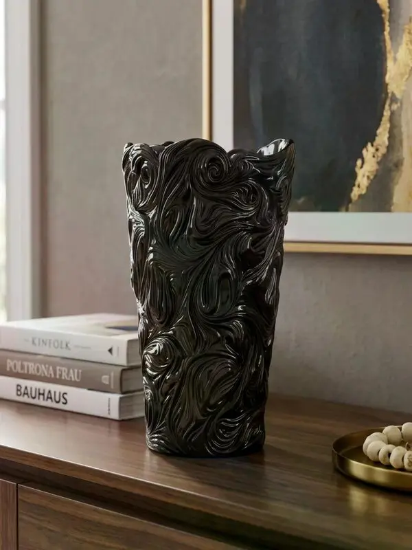 ALESSANDRO CIFFO Barocco Swirl-textured Vase