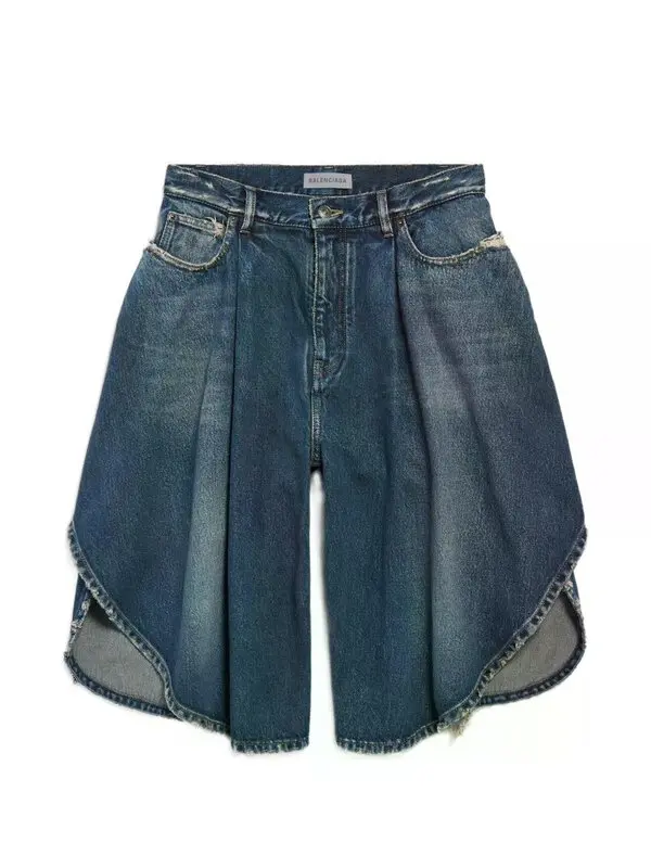 Balenciaga Tulip Bermuda Shorts - Blue