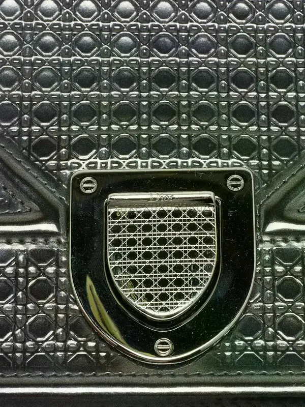 Dior 2017 Medium Diorama Microcannage Shoulder Bag