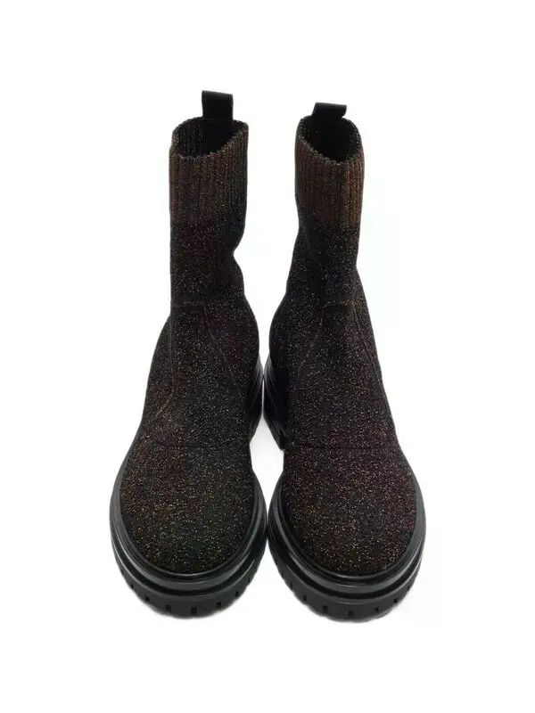 GIANVITO ROSSI Torrance Knitted Ankle Boots