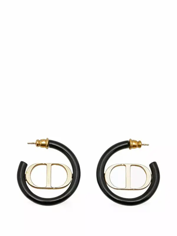 Dior 30 Montaigne Cd Hoop Earrings