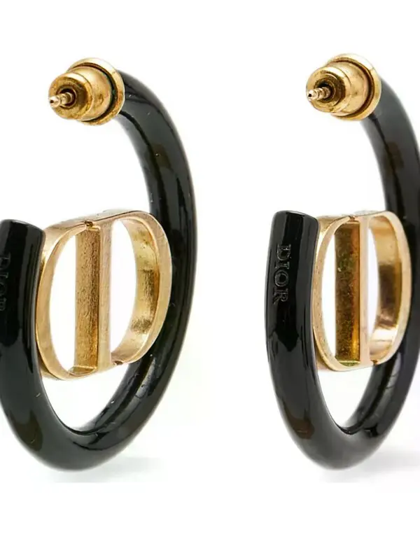 Dior 30 Montaigne Cd Hoop Earrings