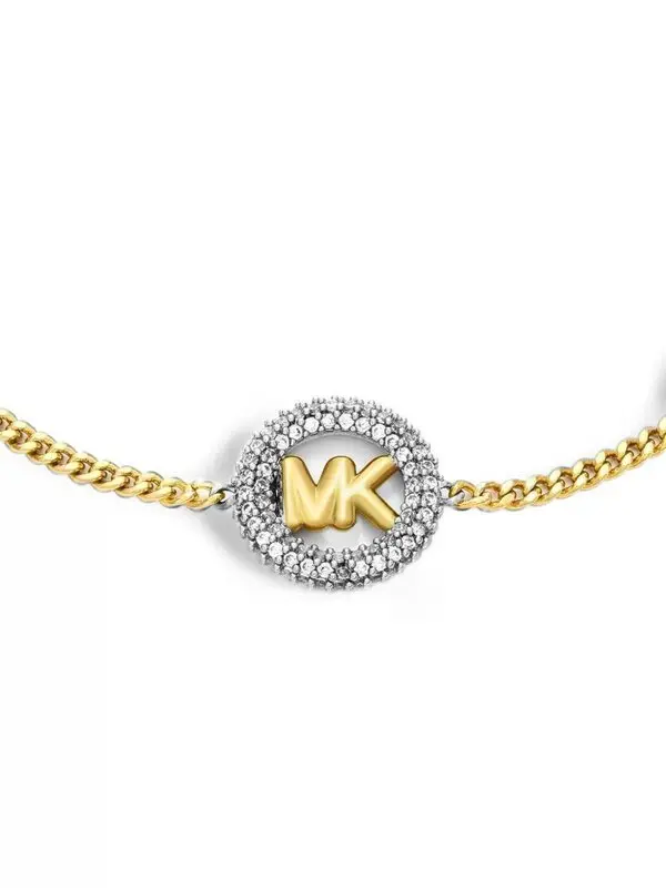 Michael Kors Logo-plaque Curb-chain Bracelets