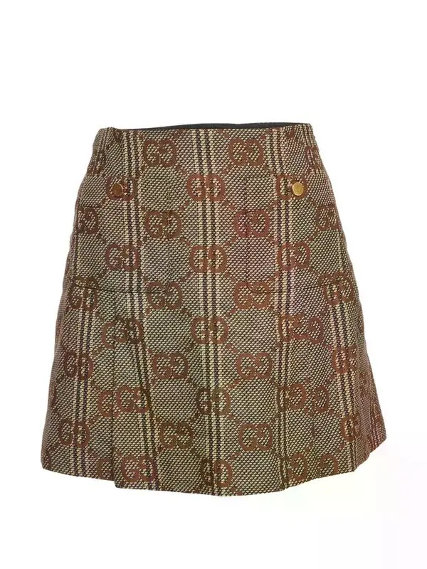 Gucci Gg Jacquard A-line Mini Skirt