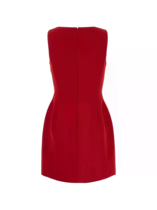 Blumarine Rose-embroidered Sleeveless Mini Dress
