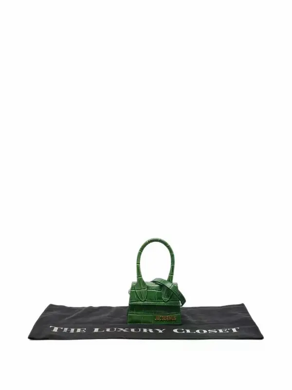Jacquemus Le Chiquito Crocodile-effect Mini Handbag