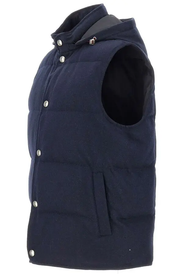 Eleventy Hooded Quilted Gilet
