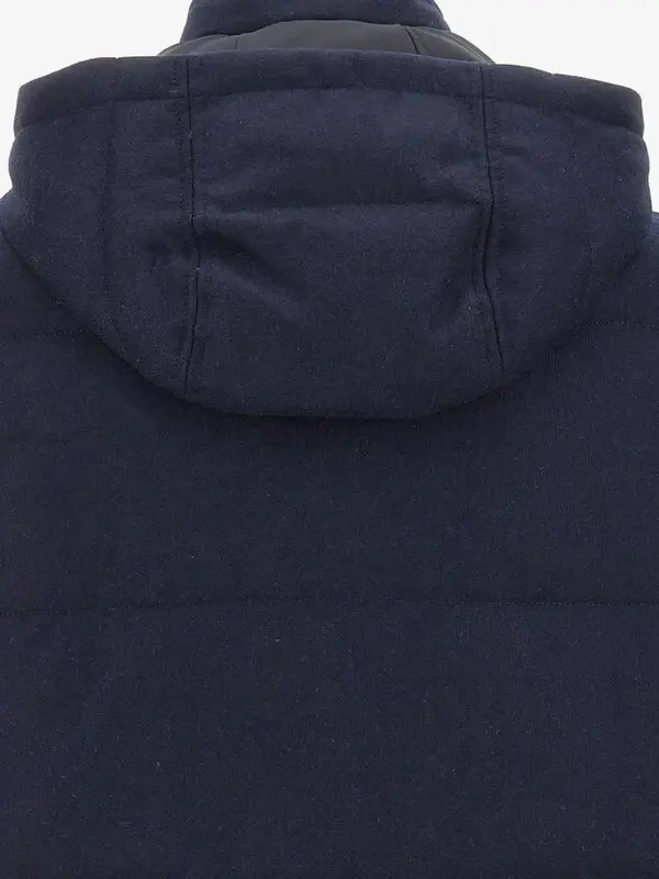 Eleventy Hooded Quilted Gilet