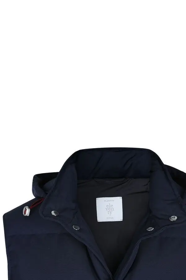 Eleventy Hooded Padded Sleeveless Gilet