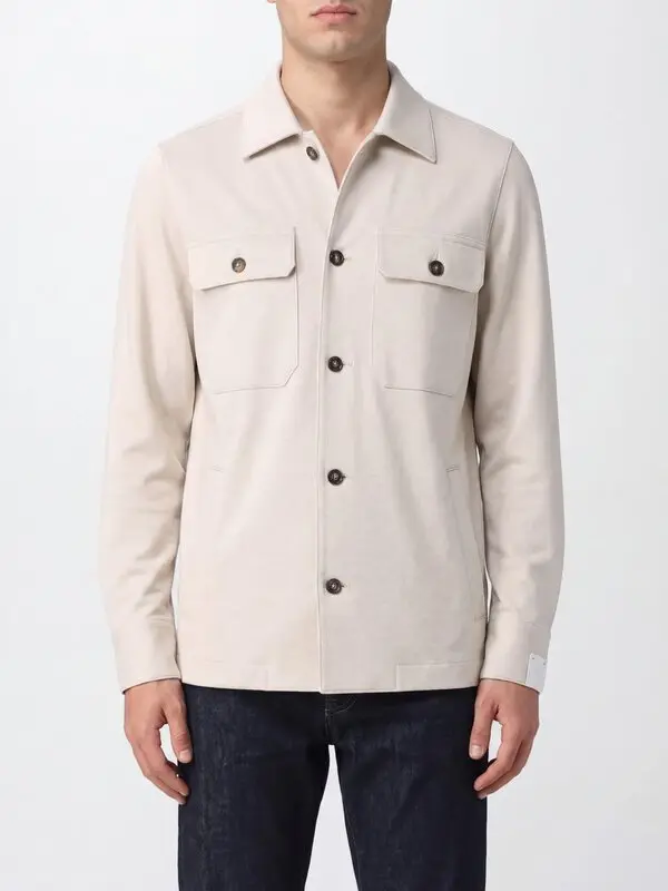 Eleventy Button-front Shirt Jacket