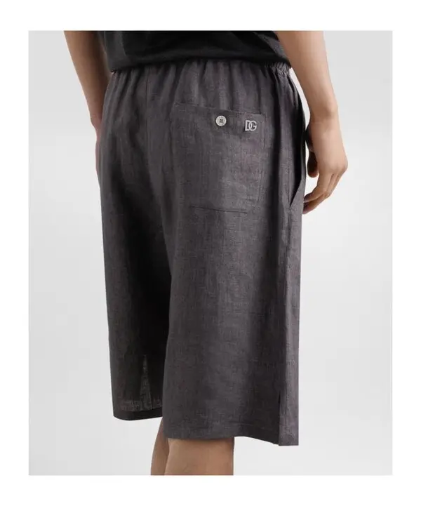 Dolce & Gabbana Linen Bermuda Shorts