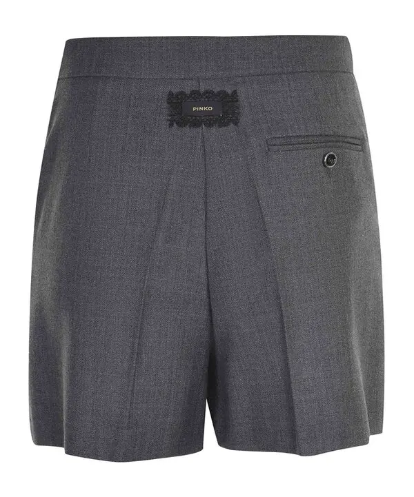 Pinko Herringbone-pattern Tailored Shorts