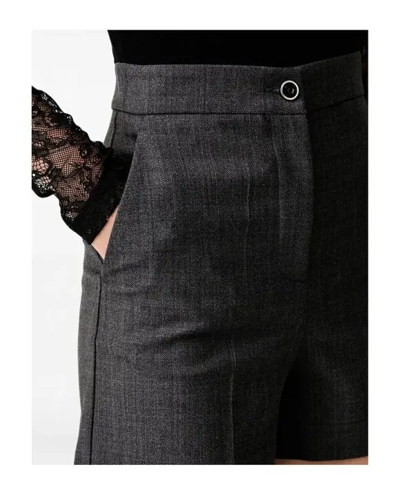 Pinko Herringbone-pattern Tailored Shorts