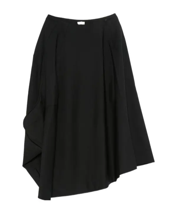 Comme Des Garçons Asymmetric Hem Midi Skirt