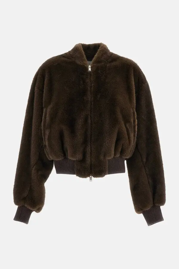 Stella McCartney Bomber Effetto Visone