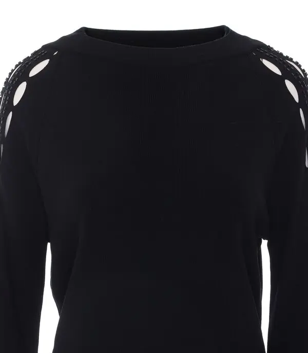 Liu Jo Cut-out Sleeve Knitted Dress