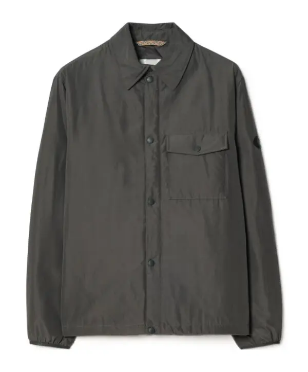 Burberry Logo Patch Press-stud Jacket