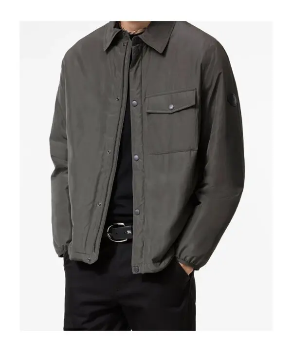 Burberry Logo Patch Press-stud Jacket