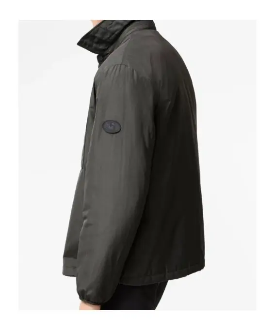 Burberry Logo Patch Press-stud Jacket