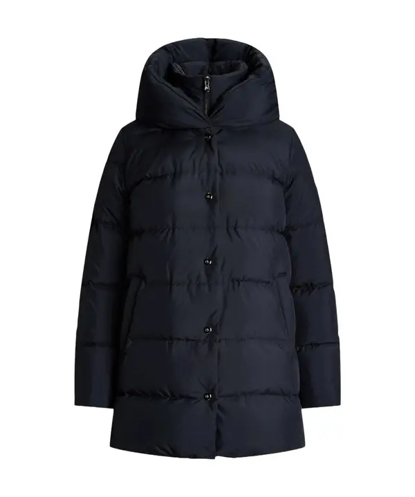 Ralph Lauren Hooded Quilted Down Jacket - Navy