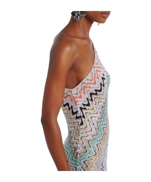 Missoni Wave One-shoulder Maxi Dress