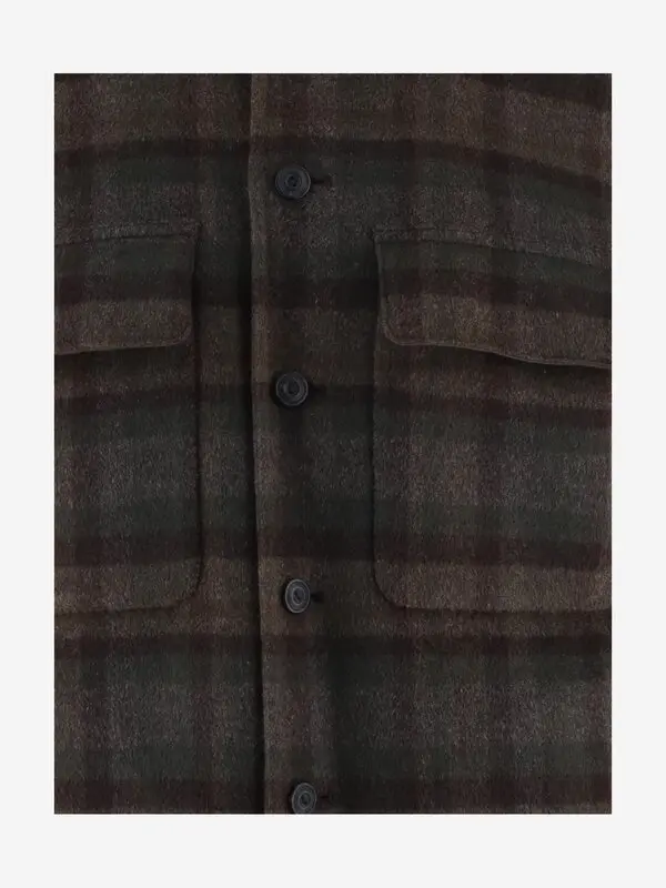 Vince Checked Overshirt