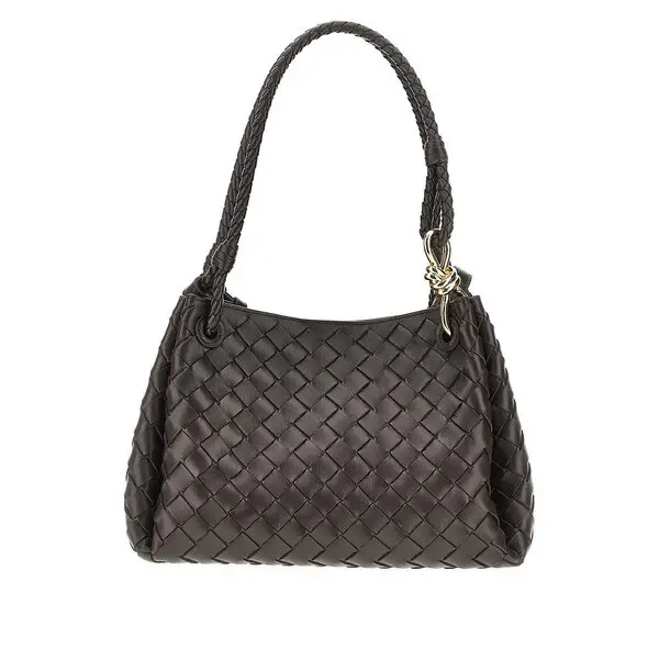Bottega Veneta Intrecciato Leather Medium 'parachute' Bag - Brown
