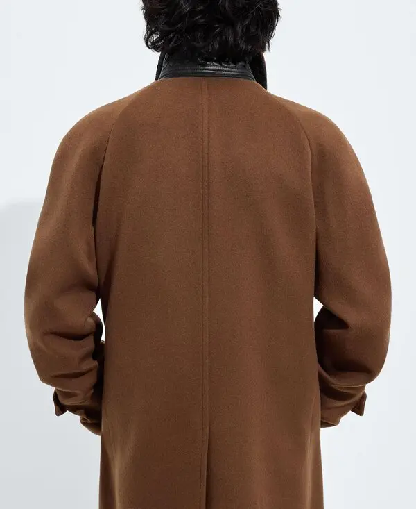 Bottega Veneta Intrecciato Throat Latch Coat