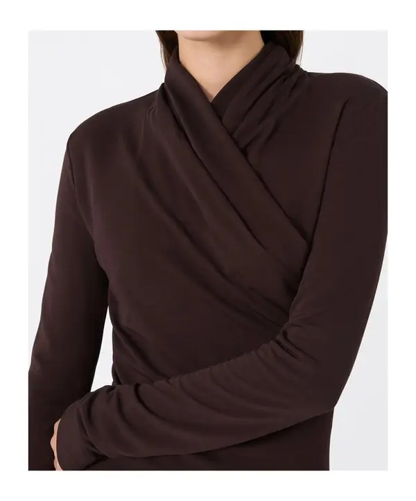 Max Mara Slim Fluid Jersey Dress - Dark Brown