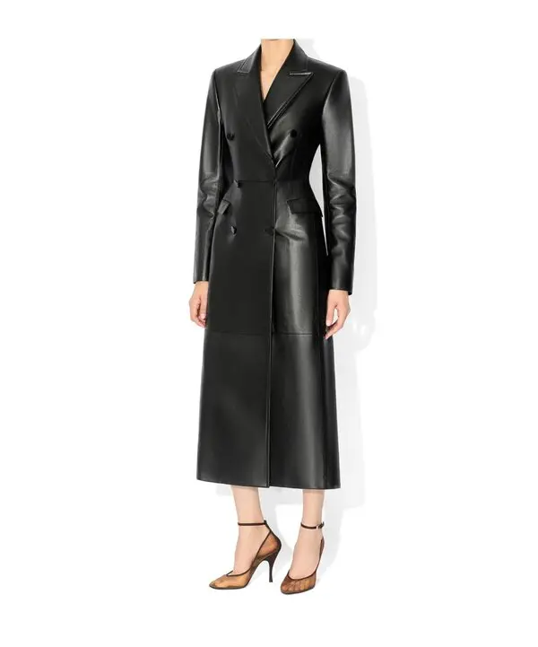 Alaïa Soft Lambskin Tailored Coat