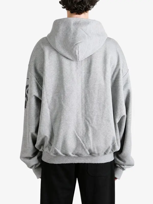 Vetements Graphic-print Zip-up Hoodie