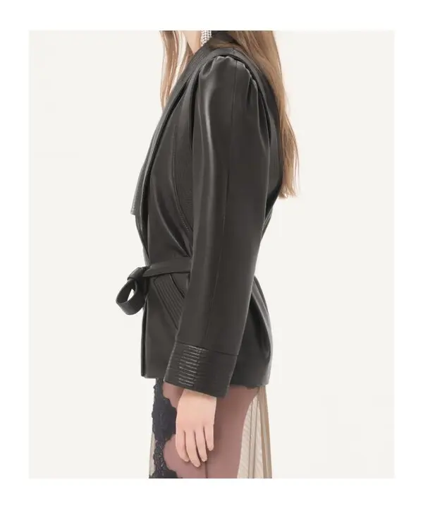 Valentino Garavani Long-sleeve Leather Jacket