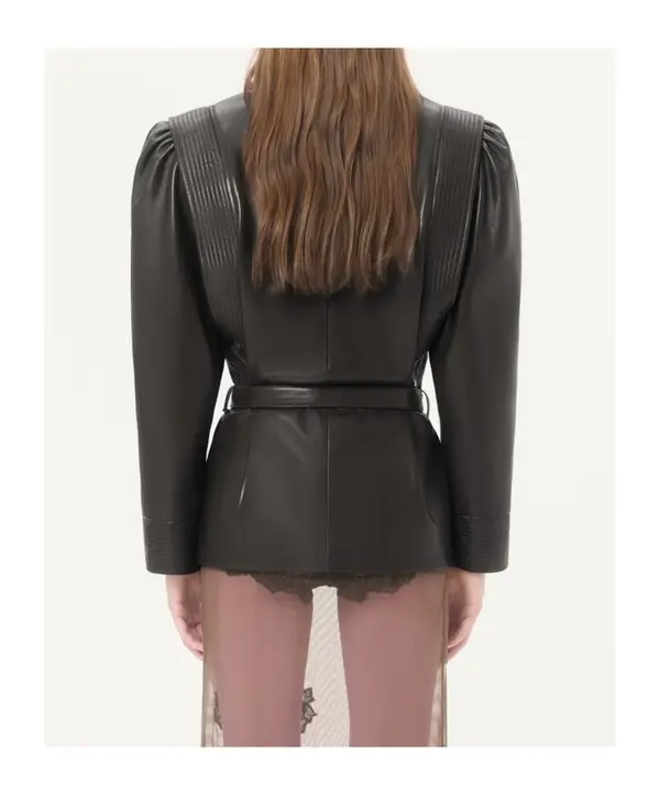 Valentino Garavani Long-sleeve Leather Jacket