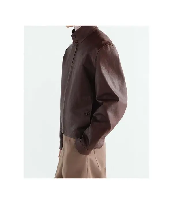 LEMAIRE Harrington Jacket In Glossy Leather
