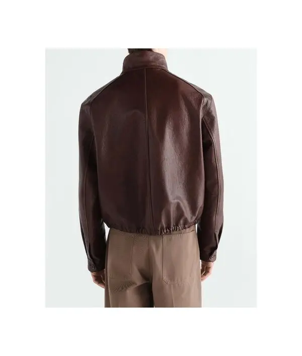 LEMAIRE Harrington Jacket In Glossy Leather