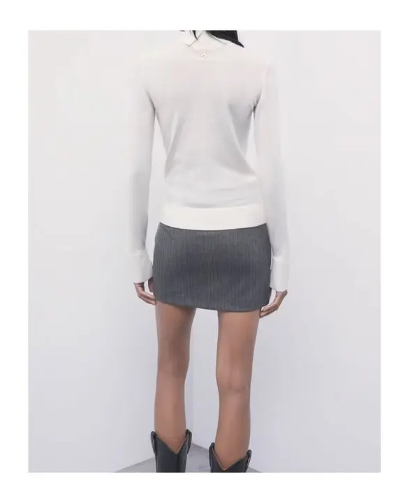 Patrizia Pepe Turtleneck Knit Top