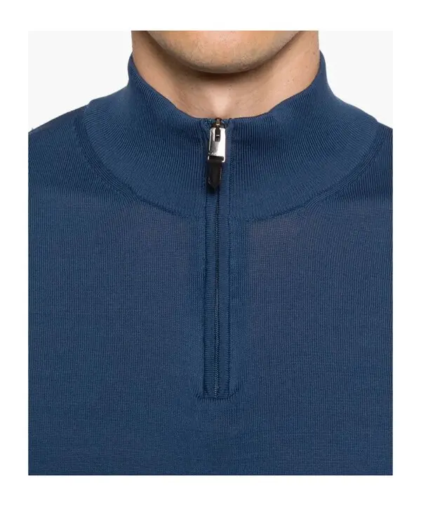 Canali Jersey Media Cremallera - Blue