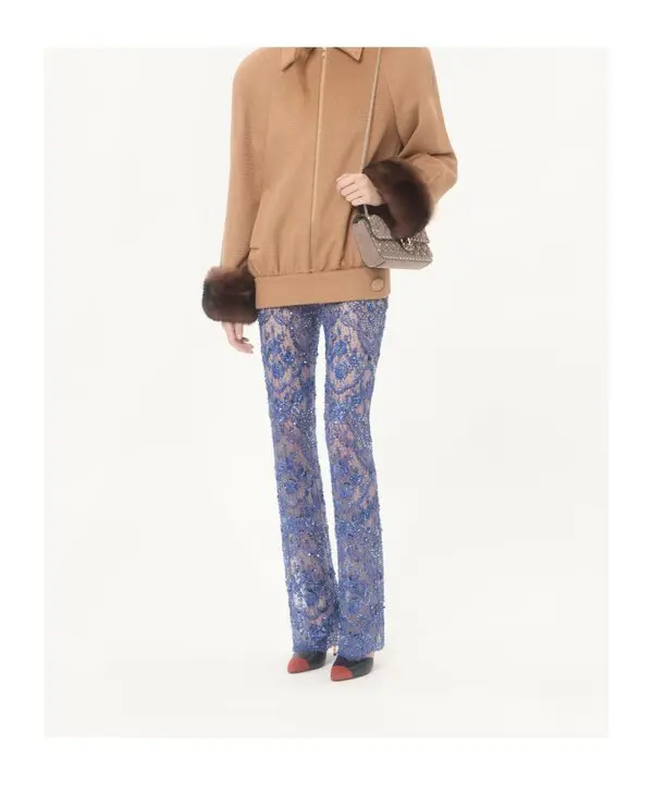 Valentino Garavani Embroidered Lace Pants