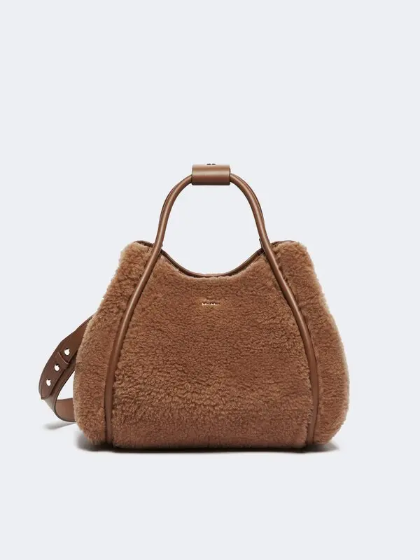 Max Mara Small Teddy Fabric Marine Bag