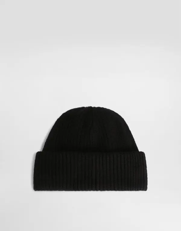 Dolce & Gabbana Dolce Gabbana Ribbed Logo Beanie