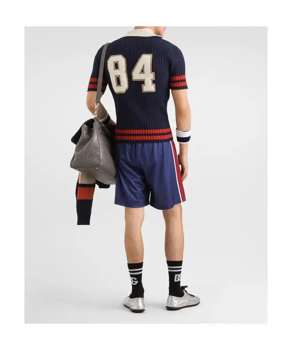 Dolce & Gabbana Dolce Gabbana Logo Patch Ribbed Pullover