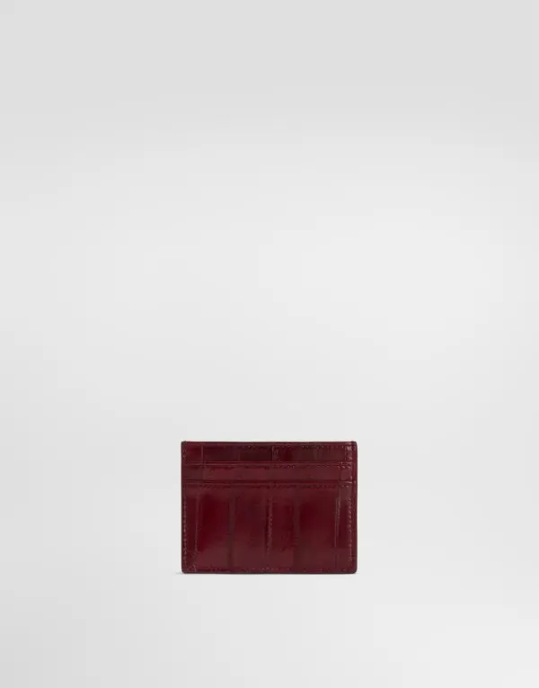 Dolce & Gabbana Dolce Gabbana Eel Logo Plate Card Holder