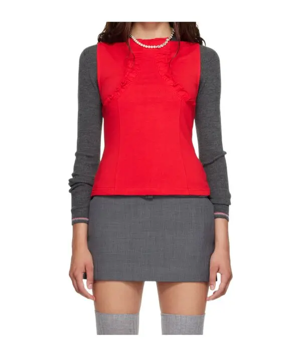 SHUSHU/TONG Round-neck Sleeveless Top