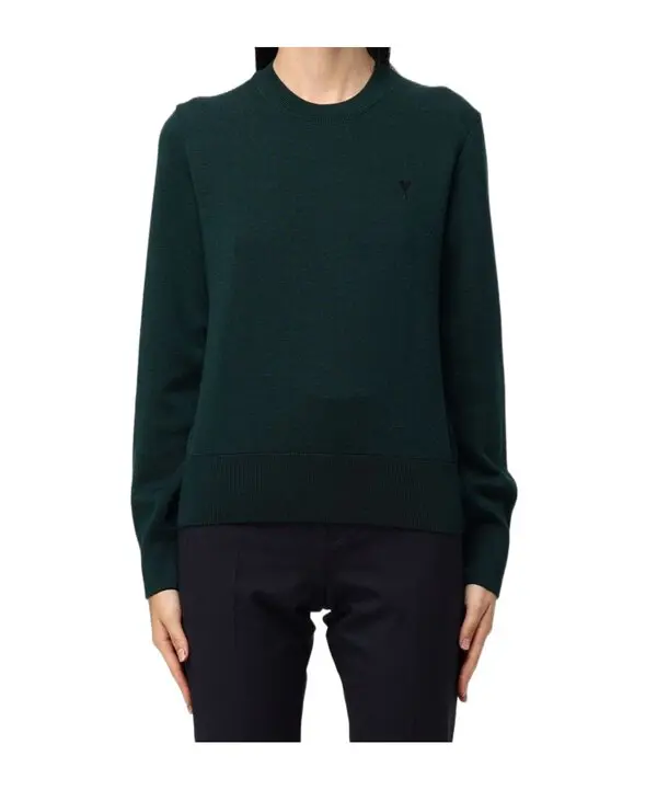 AMI Paris Crew-neck Long-sleeve Sweater