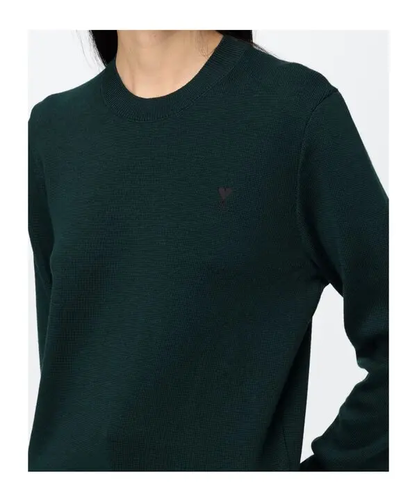 AMI Paris Crew-neck Long-sleeve Sweater